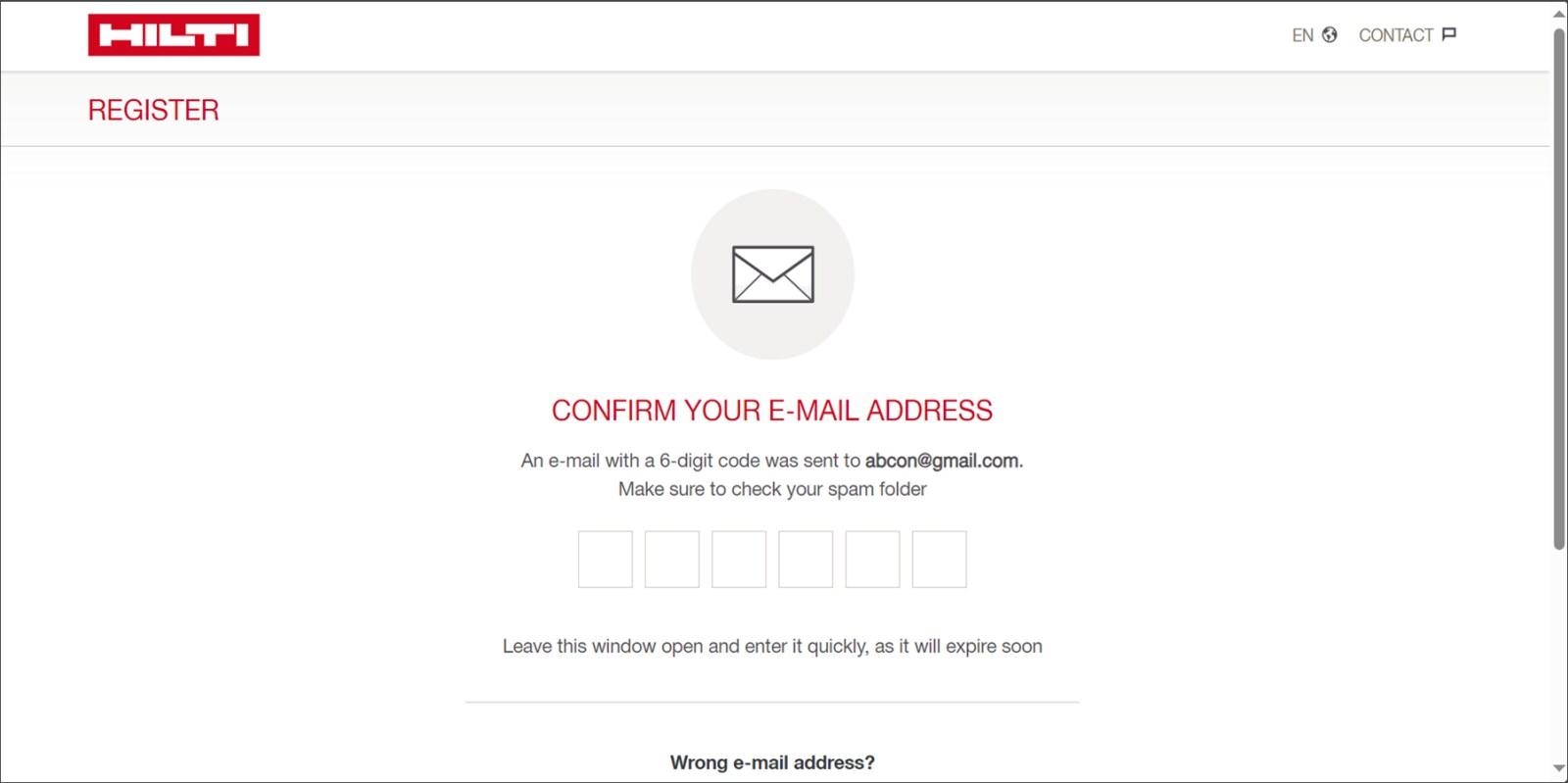 Tutorial Login or Register on HOL - Hilti India