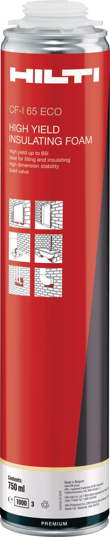 CF-I 65 ECO high-yield insulating foam - Foams - Hilti India
